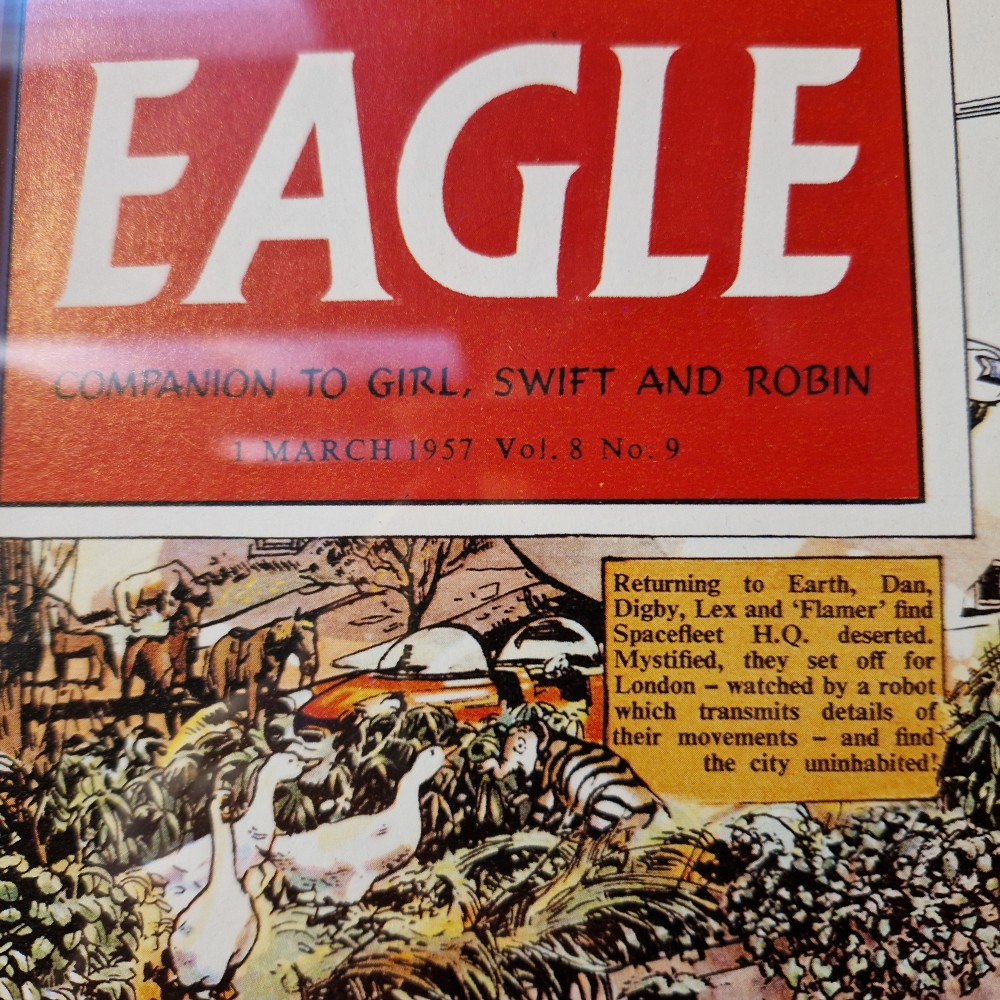 1950's Eagle Comic Page Framed Picture