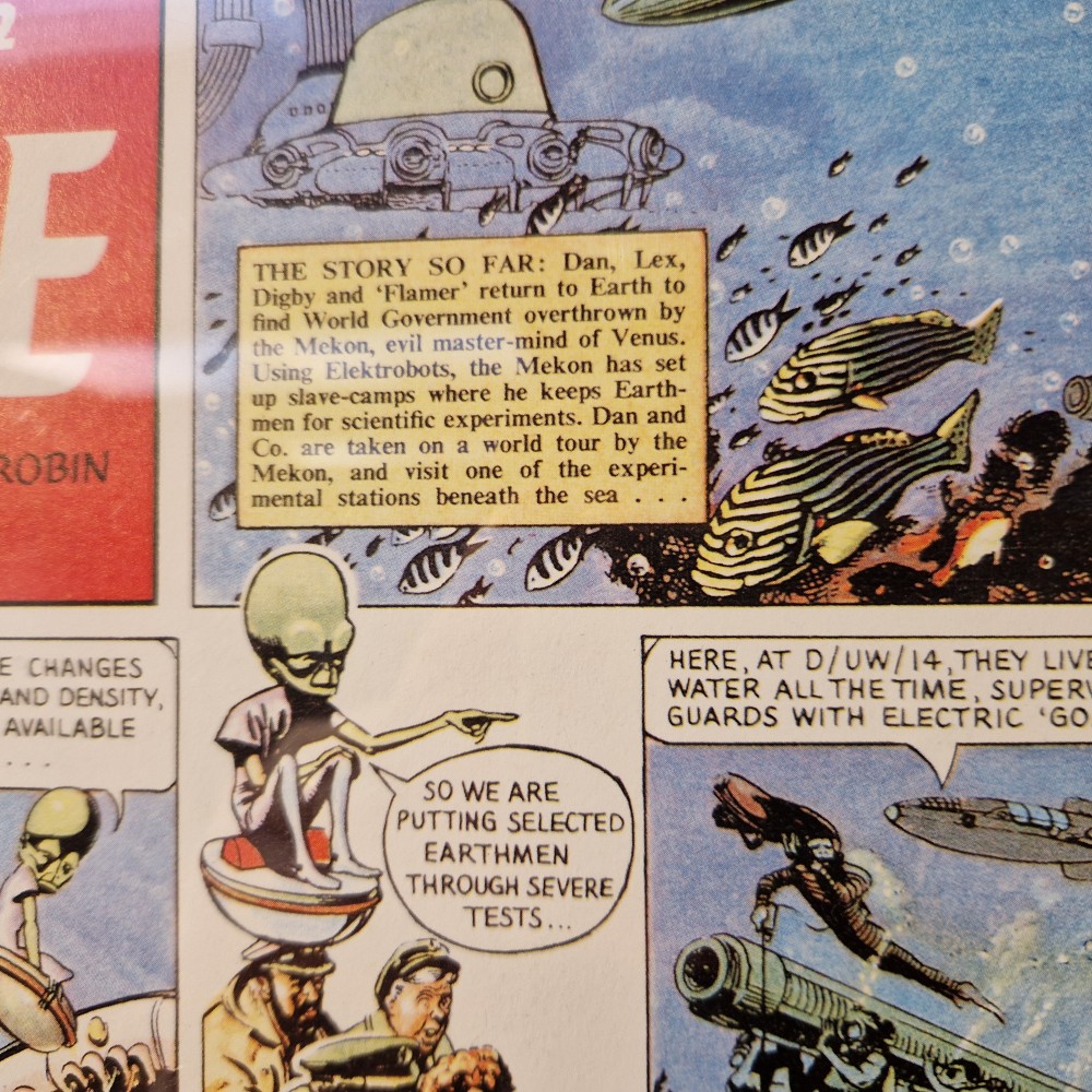1950's Eagle Comic Page Framed Picture
