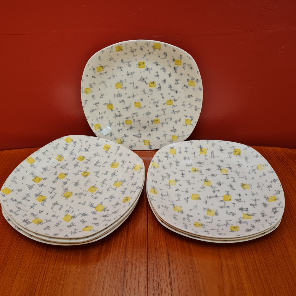 Mid Century Midwinter Savanna Dinner Plates