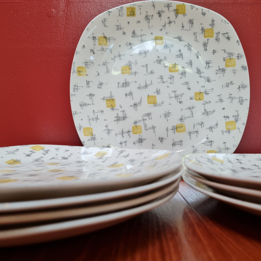 Mid Century Midwinter Savanna Dinner Plates