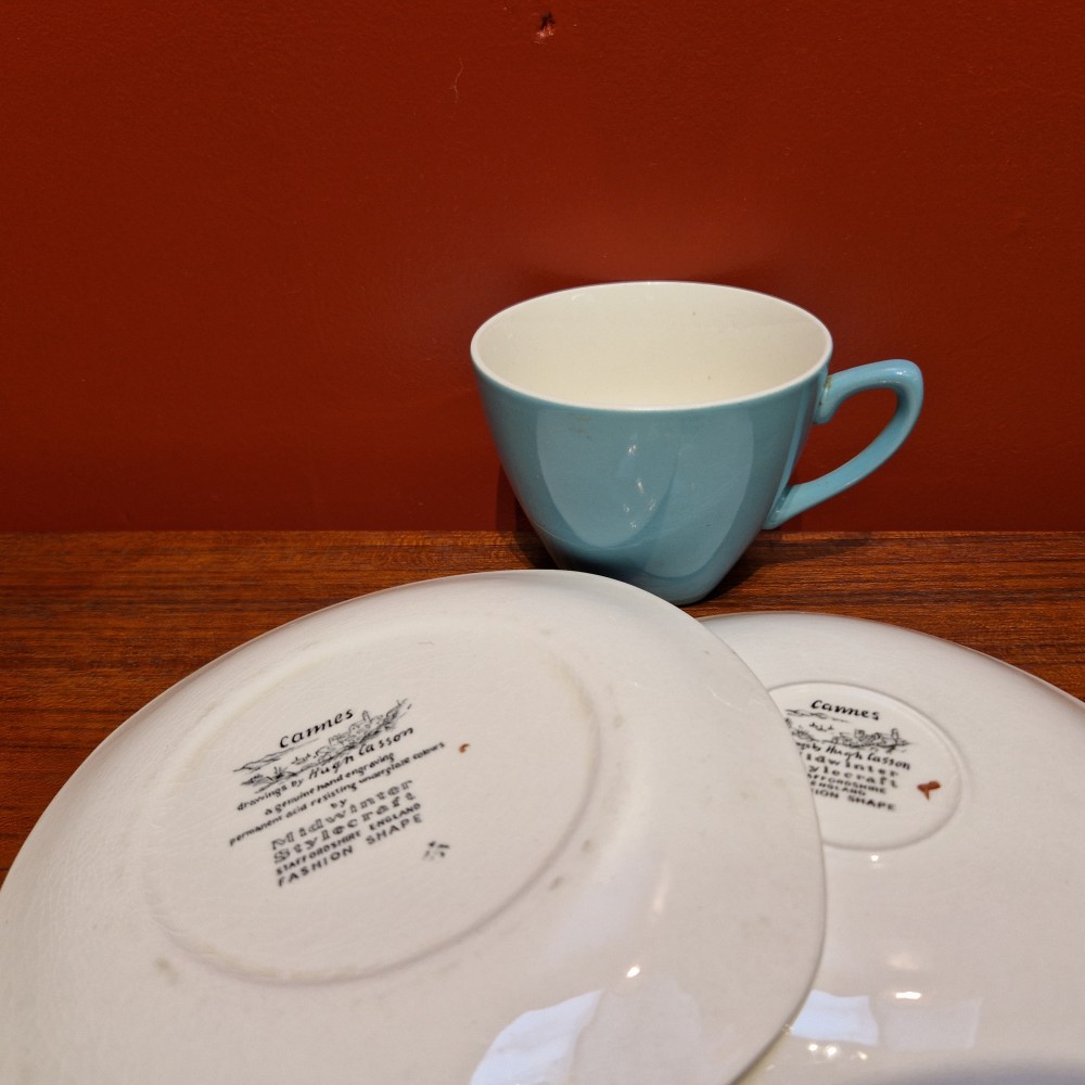 Midwinter Cannes Teacup, Saucer & Side Plate