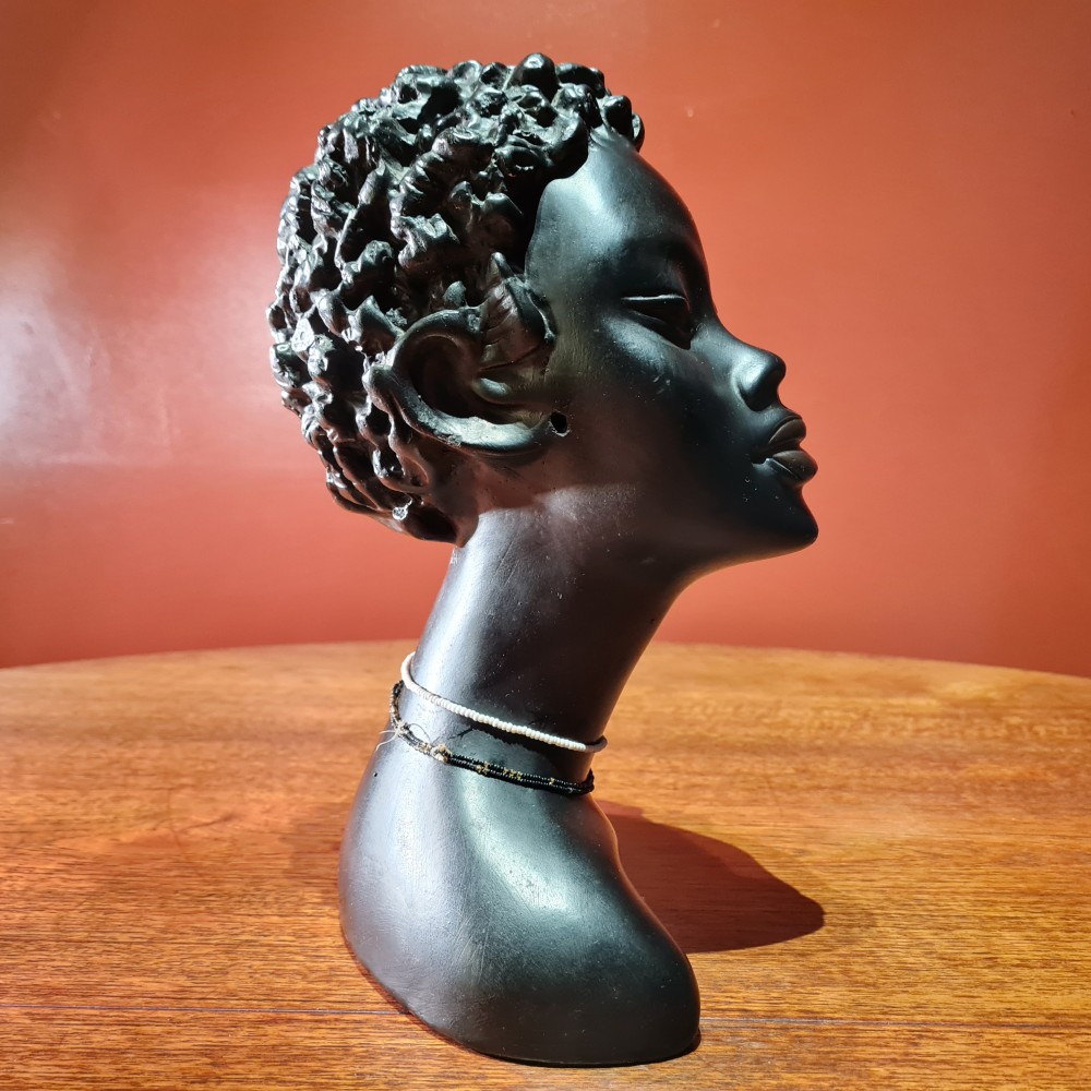 Vintage African Head Bust