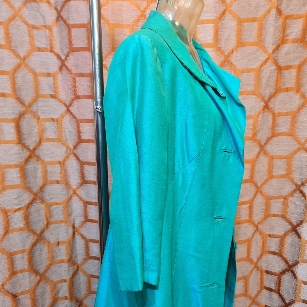 1960's Louis Cope of Harrogate Ladies Teal Two Piece